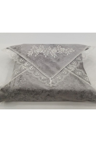 Eylül Çeyizlik Kadife Nişan Bohçası Fransız Güpürlü Bohça Eylül Çeyizlik Kadife Nişan Bohçası Fransız Güpürlü Bohça