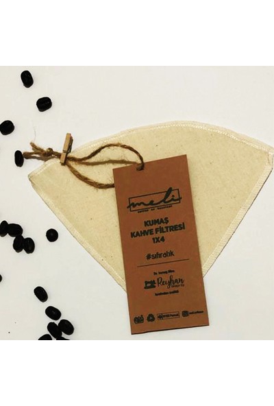 Meli Coffee Co Meli Coffee Co. Kumaş Kahve Filtresi 1x4 Sürdürülebilir Yaşam Tekli Kumaş Kahve Filtresi