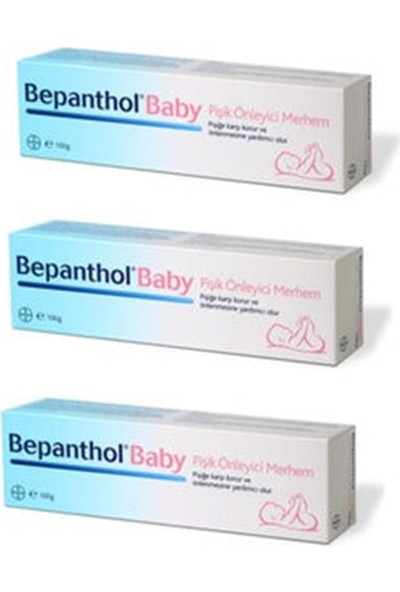 Bepanthol Baby Pişik Kremi 100 gr x 3 Adet Bepanthol Baby Pişik Kremi 100 gr x 3 Adet