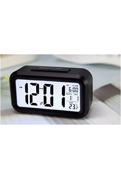 Ascellus Işık Sensörlü Termometreli Dijital Masa Saati Ascellus Işık Sensörlü Termometreli Dijital Masa Saati