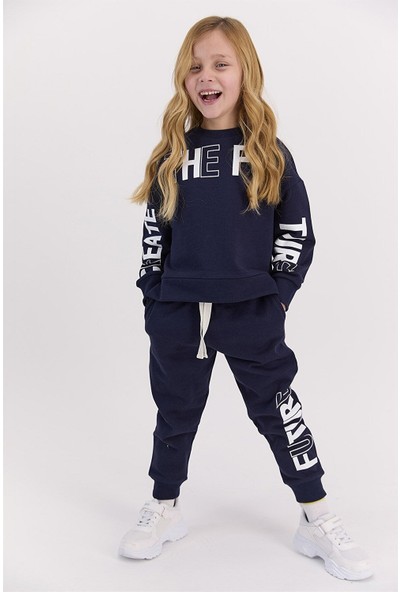 Rolypoly RP2614-G Kız Çocuk Leylak Eşofman Takımı