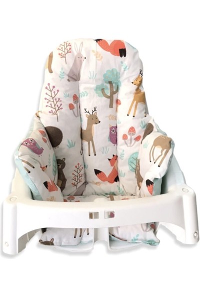 Bebek Özel Bebek Çocuk Mama Sandalyesi Minderi Doğa Yeşilli