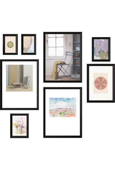 Noktalahra Knoppang Çerçeveli Resim, Çok Renkli