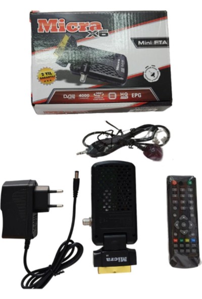 Micra X6 Mini Fta Scart Uydu Alıcı Micra X6 Mini Fta Scart Uydu Alıcı