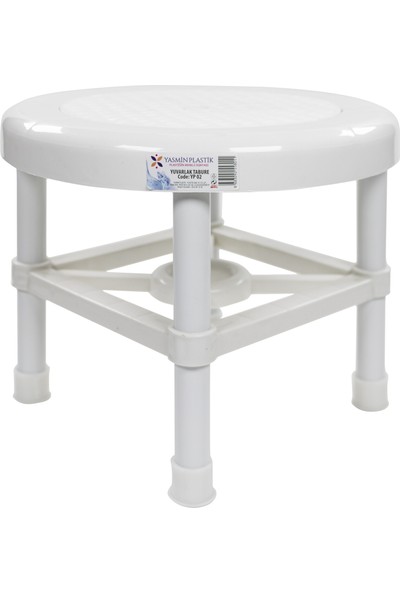Çelik Ayaklı Yuvarlak Banyo Tabure Çelik Ayaklı Yuvarlak Banyo Tabure