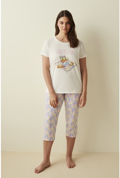Penti Mix Garden Love Kapri Pijama Takımı