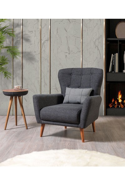 Dekorbizden Retro Berjer Antrasit Dekorbizden Retro Berjer Antrasit