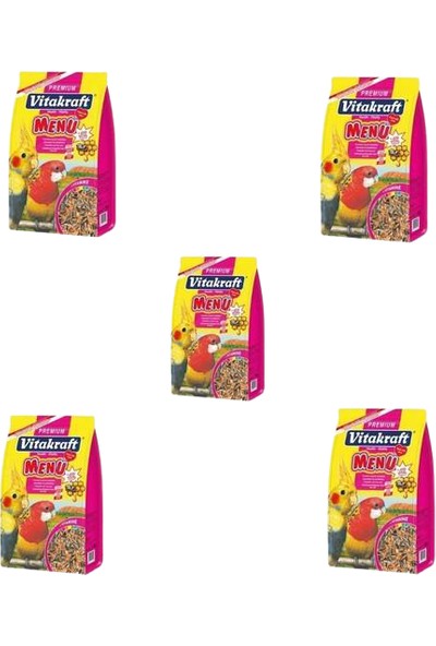 Whiskas Vitakraft Paraket Premium Menu+Jodvital x 5 Adet