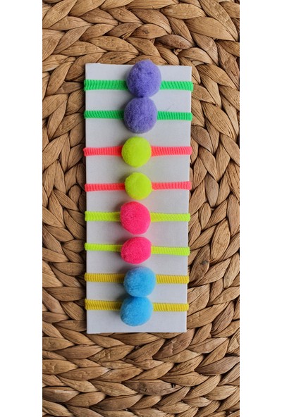 Sermin Şahinkaya Butikalben Neon Renk 8 Li Çocuk Lastik Saç Tokası Saç Toka Sermin Şahinkaya Butikalben Neon Renk 8 Li Çocuk Lastik Saç Tokası Saç Toka