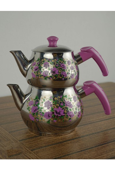 Papatyam Desenli Küre Kendinden Süzgeçli Çaydanlık (Midi Boy) Papatyam Desenli Küre Kendinden Süzgeçli Çaydanlık (Midi Boy)