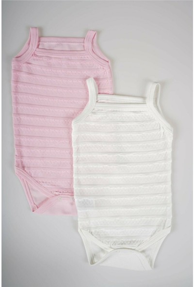 Miniko Kids Yeni Sezon Ip Askılı Jakarlı Klimalı 2li Çıtçıtlı Badi Zıbın