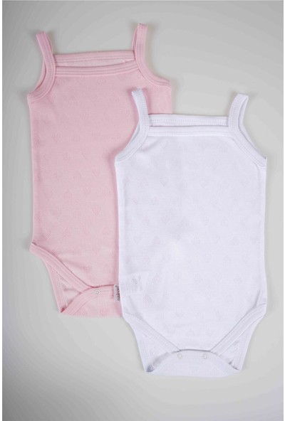 Miniko Kids Yeni Sezon Ip Askılı Jakarlı Klimalı 2li Çıtçıtlı Badi Zıbın