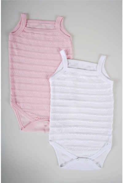 Miniko Kids Yeni Sezon Ip Askılı Jakarlı Klimalı 2li Çıtçıtlı Badi Zıbın