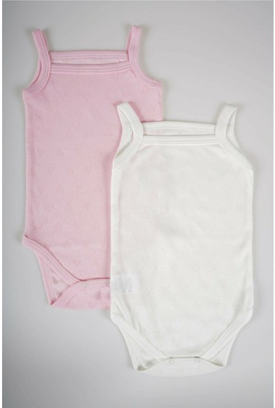 Miniko Kids Yeni Sezon Ip Askılı Jakarlı Klimalı 2li Çıtçıtlı Badi Zıbın