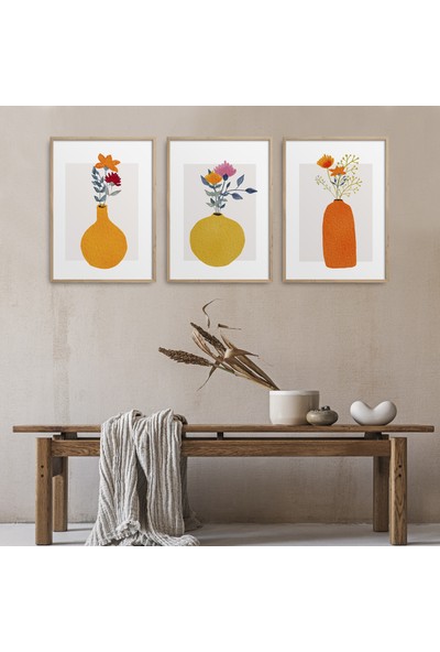 Home Pack Çerçeveli 3 Parça Tablo Seti