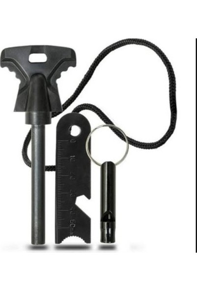 Real West Acil Durum Hızlı Tutuşturucu Magnezyum Çubuk Çakmaktaşı