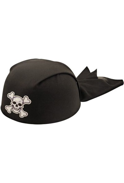 Pandoli Kurukafa Desenli Korsan Şapkası Siyah Renk Çocuk
