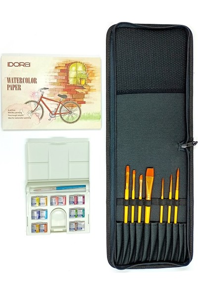 Winsor & Newton Cotman Çantalı Suluboya Seti 14 Renk Winsor & Newton Cotman Çantalı Suluboya Seti 14 Renk