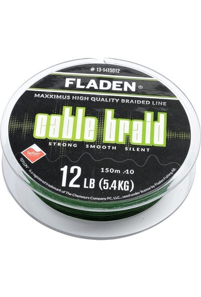 Fladen Maxximus Cable Braid 150M Yeşil Ip Misina Fladen Maxximus Cable Braid 150M Yeşil Ip Misina