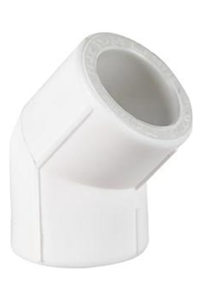 Güven Plastik 63 Mm 45° Pp Dirsek Beyaz Güven Plastik 63 Mm 45° Pp Dirsek Beyaz