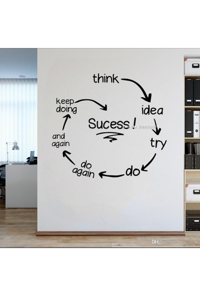 Dez Ilham Veren Kelimeler Ev ve Ofis Başarı Sticker Siyah Dez Ilham Veren Kelimeler Ev ve Ofis Başarı Sticker Siyah