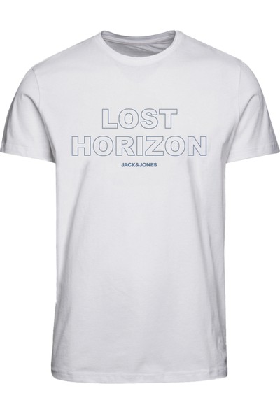 Jack & Jones Bisiklet Yaka Baskili Tisört