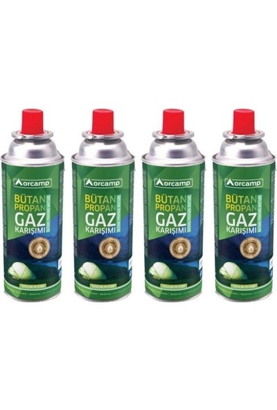 Orcamp Orgaz Kamp Kartuş Tüp 227 gr Orcamp 4'lü Paket