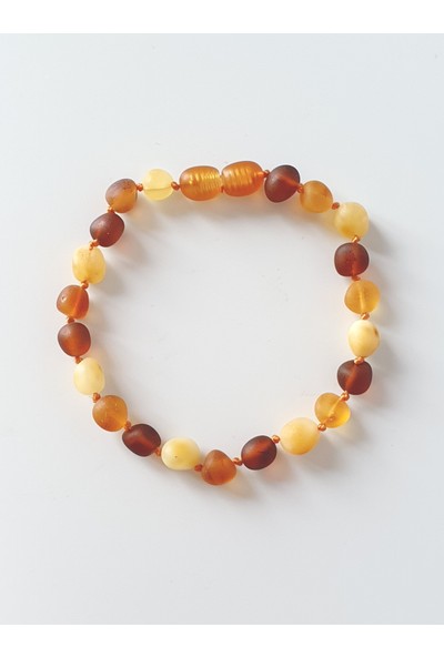 Kehribar Sarayı Damla Kehribar Çocuk Bileklik Mat Natürel Renk