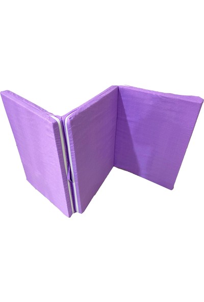 Olgun Home Katlanır Yer Yatağı Sünger Yatak Mor Kırçıllı 80X180 Cm-7 cm Tek Kişilik