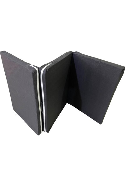 Olgun Home Katlanır Yer Yatağı Sünger Yatak Siyah Kırçıllı 80X180 Cm-7 cm Tek Kişilik