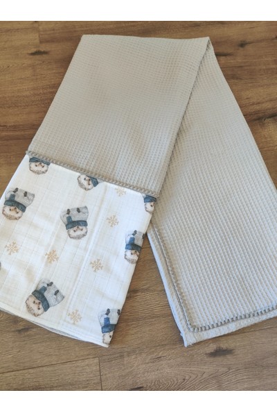 Mintimia Çocuk Pike Örtüsü - Kirpi 100*150 cm Gri