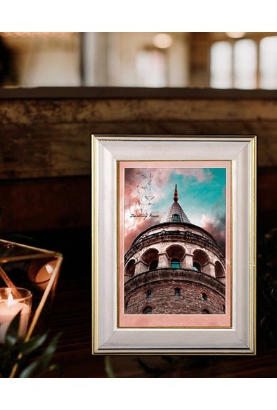 Lionking Home 1 Adet 10X15 Cm-Krem-Sari-1 Fotoğraf Çerçevesi