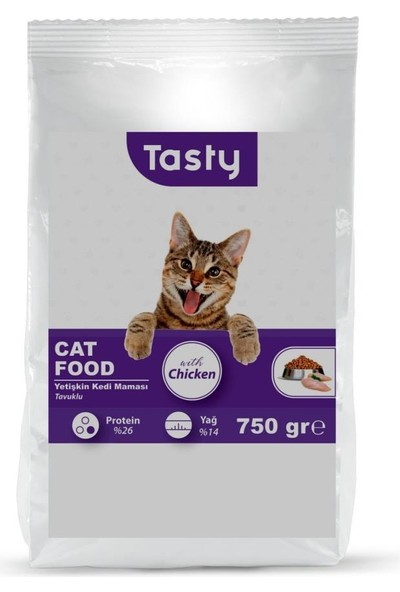 Tasty Tavuklu Yetişkin Kedi Maması 750 gr Tasty Tavuklu Yetişkin Kedi Maması 750 gr