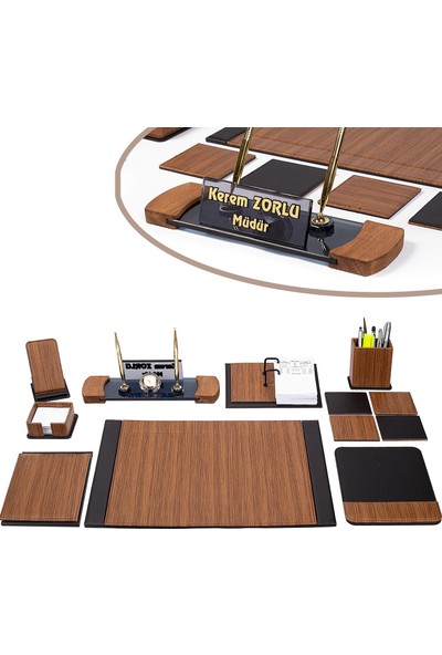 İsimlik Sepeti Ahşap Desenli Sümen Takımı Kristal Masa Isimliği Deri Sümen Seti İsimlik Sepeti Ahşap Desenli Sümen Takımı Kristal Masa Isimliği Deri Sümen Seti