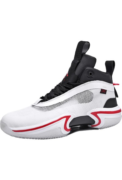 LRsmile Kaymaz Basketbol Ayakkabıları Kaymaz Ribaund Ayak Bileği Koruma Basketbol Ayakkabıları (Yurt Dışından)