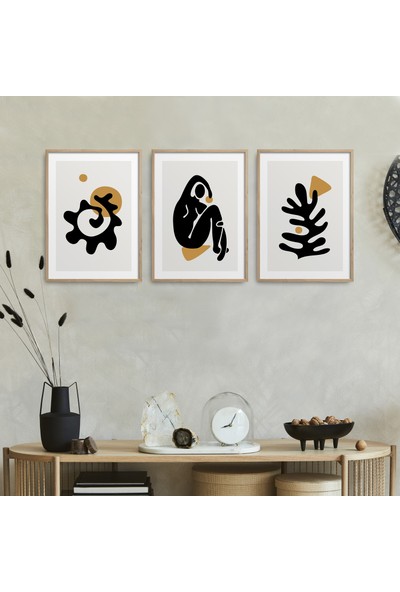 Home Pack Çerçeveli 3 Parça Tablo Seti