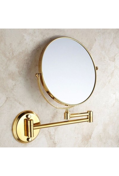 Zssld Banyo Duvara Monte Katlanır Çift Taraflı Büyüteçli Makyaj Aynası - Altın (Yurt Dışından) Zssld Banyo Duvara Monte Katlanır Çift Taraflı Büyüteçli Makyaj Aynası - Altın (Yurt Dışından)