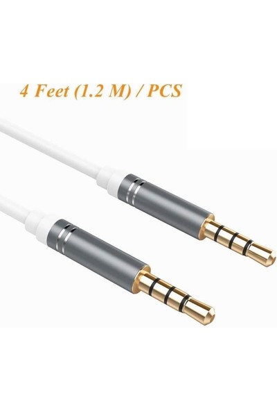 Asian Tech Store 3.5 mm Stereo AUX Kablo 4 Boğumlu Asian Tech Store 3.5 mm Stereo AUX Kablo 4 Boğumlu