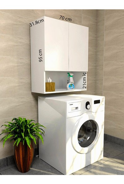 Yaman Dekorasyon Yamandekorasyon Çamaşır Makinası Üst Dolabı