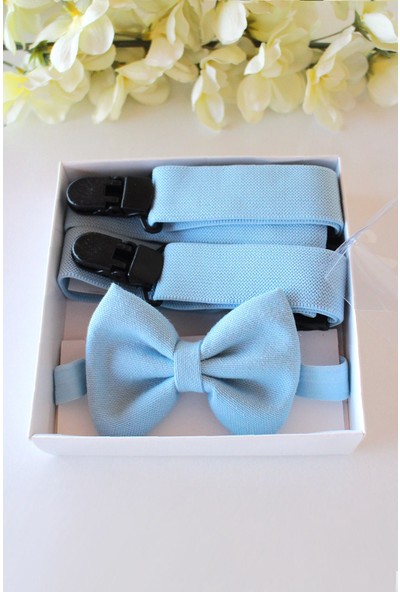 Vitrinmixmini Erkek Çocuk Papyon ve Pantolon Askı Seti- Kutulu Takımı