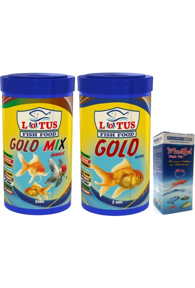 Japon Balığı Yem, Vitamin Seti, 100 ml Gold Natural, 100 ml Gold Mix+Vitamin Japon Balığı Yem, Vitamin Seti, 100 ml Gold Natural, 100 ml Gold Mix+Vitamin