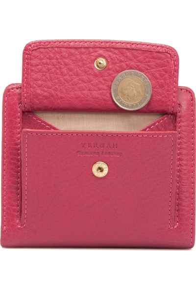 Tergan Fuşya Deri Kadın Cüzdanı 05674H68