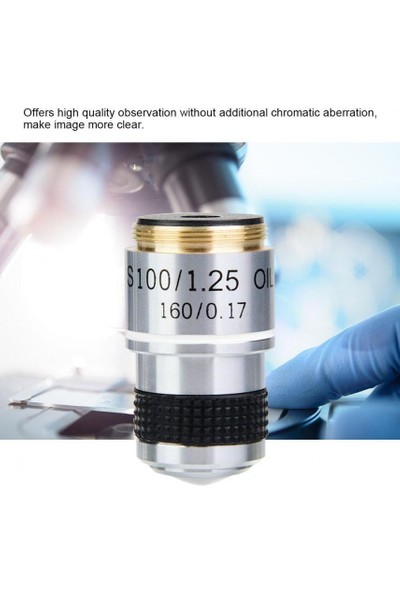Guangdong Spirit 100X 185 Biyolojik Mikroskop Akromatik Objektif 160/0.17 Biyolojik Mikroskop, Biyolojik Mikroskop Akromatik Objektif, Akromatik Obje