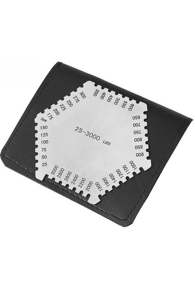 Guangdong Spirit Mağaza Yüksek Hassasiyetli Paslanmaz Çelik Islak Film Tarağı 25-3000UM Kalınlık Ölçer Gümüş Guangdong Spirit Mağaza Yüksek Hassasiyetli Paslanmaz Çelik Islak Film Tarağı 25-3000UM Kalınlık Ölçer Gümüş