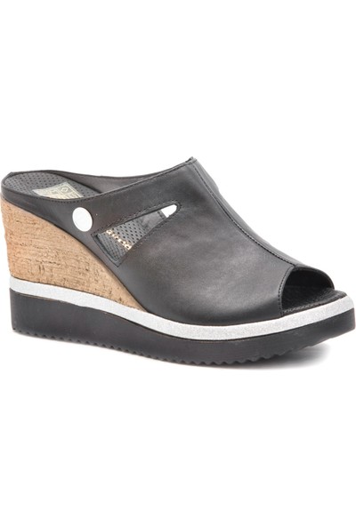 Mammamia D22YT 2255 Siyah Bayan Terlik Terlik Sandalet