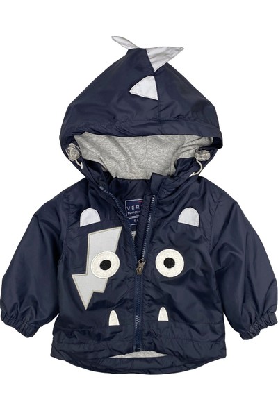 Reflector Dino Lacivert Erkek Bebek Yağmurluk