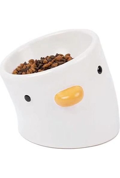 Fun Project Sevimli Çarpık Kafa Civciv Seramik Kedi Kasesini Temizlemek Kolay (Yurt Dışından) Fun Project Sevimli Çarpık Kafa Civciv Seramik Kedi Kasesini Temizlemek Kolay (Yurt Dışından)