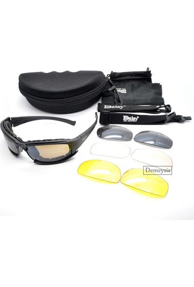 Daisy Papatya X7 Taktik Polarize Gözlük Askeri Gözlük Ordu Güneş Gözlüğü 4 Lens ile Orijinal Kutusu Erkekler Çekim Gözlük Gafas (Yurt Dışından) Daisy Papatya X7 Taktik Polarize Gözlük Askeri Gözlük Ordu Güneş Gözlüğü 4 Lens ile Orijinal Kutusu Erkekler Çekim Gözlük Gafas (Yurt Dışından)