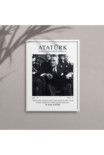 Home Pack Atatürk Çerçeveli Tablo