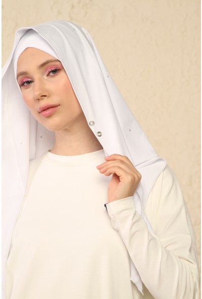 Tamodji Lady Taşlı Üçgen Eşarp Başörtüsü